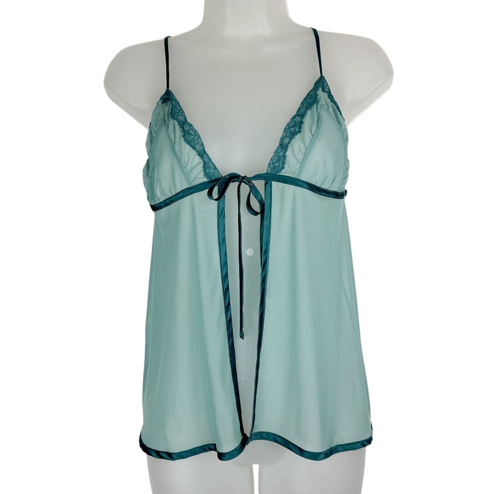 Frederick’s Of Hollywood Sheer Mesh Flyaway Split Fro… - Gem